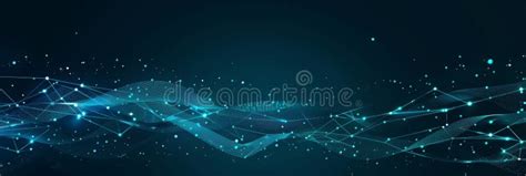 Blue Green Cyber Nano Network Ai Innovation Big Data Abstract Background With Line Dot Concept