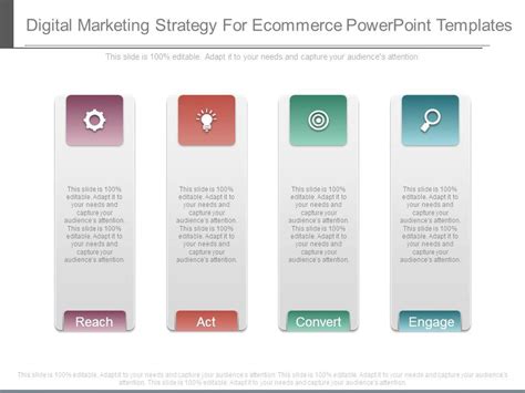 Digital Marketing Strategy For Ecommerce Powerpoint Templates