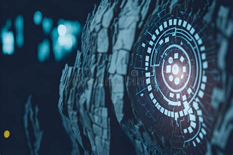 Process Of Extracting Insights From Data On Virtual Screen Ai Generated Stock Illustration