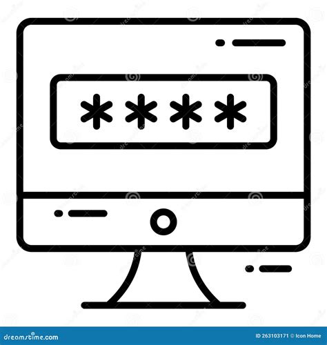 Computer Password Protection And Security Vector Icons Set Cyber Computer Network Business Data