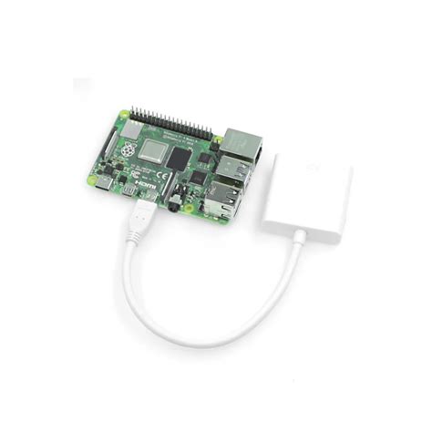 Raspberry Pi 4b Development Board Kit With Micro To Vga Video Signal