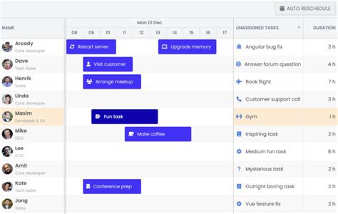 Bryntum Vue Scheduler Component
