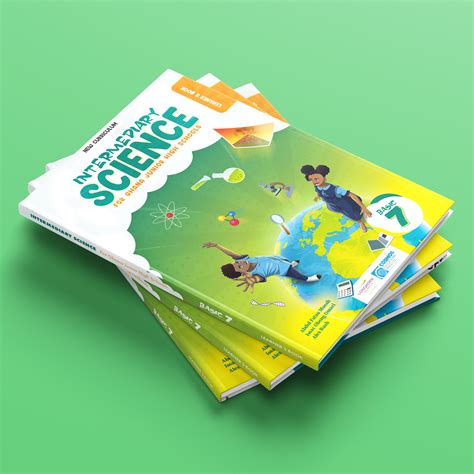 Science Textbook Cover Design Mockup B7