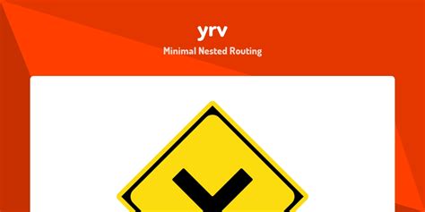 Yrv Minimal Nested Routing Made With Svelte