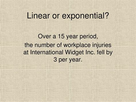 PPT Linear Vs Exponential PowerPoint Presentation Free Download ID