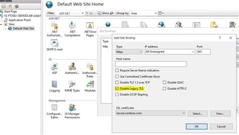 How To Disable Legacy Tls Using Iis