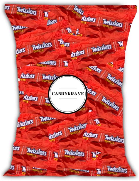 Candykrave Strawberry Flavored Twists 75 Pieces Individually Wrapped Strawberry