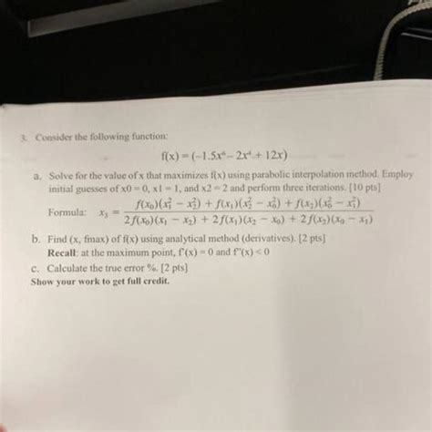 Solved Consider The Following Chegg