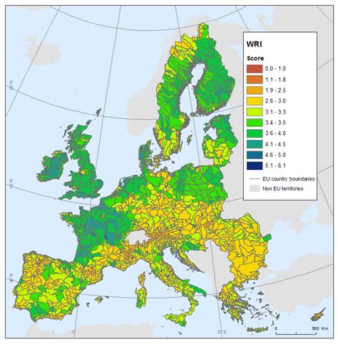 The Final Water Retention Index Calculated For The Baseline Scenario