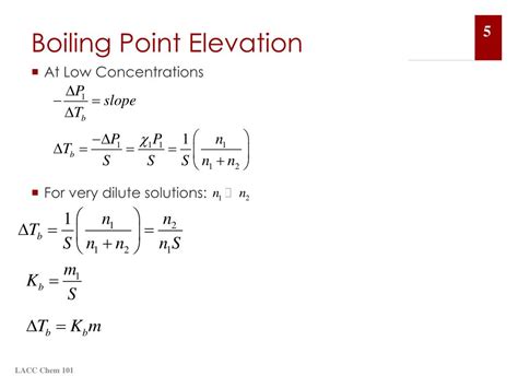 boiling point elevation formula