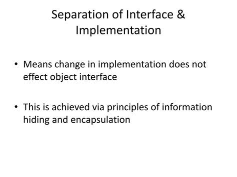 Interface And Implementation In Java Ppt