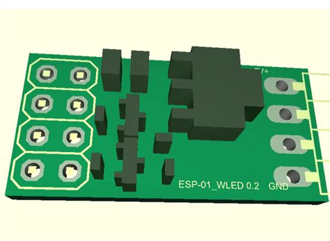 Esp 01 Wled Shield Double Level Shift0 2 Share Project Pcbway