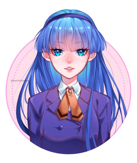 The Big Imageboard Tbib 1girl Bangs Blue Eyes Blue Hair Blue