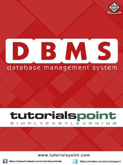 Dbms Tutorial Pdf Relational Database Databases