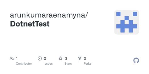 Github Arunkumaraenamynadotnettest