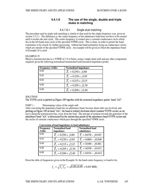 Single And Double Stub Matching Impedance With Smith Chart Pdf
