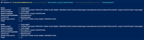 How To Get The List Of Azure Logic Apps Present In A Particular Azure