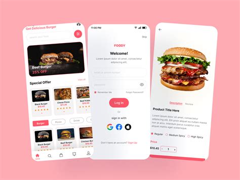 Restaurant App Ui Design By Reaz Hossain On Dribbble