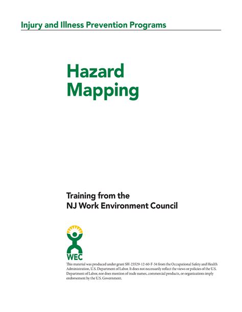 Hazard Mapping Tle Course Guide Injury And Illness Prevention