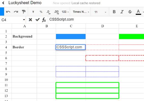 Awesome JavaScript Excel Effects Collection Projects And Codes In FrontendPik