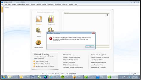 Sync Error Quickbooks Cant Start Because It Is Already Running Bqe Knowledgebase