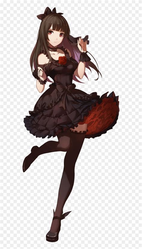 Anime Girl Black Dress Free Elegant Anime Girl Image Download At