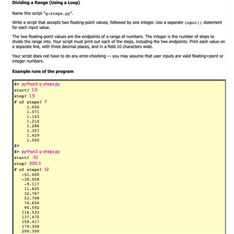 solved dividing a range using a loop name this script