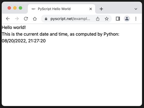 Pyscript And My Journey To The Web