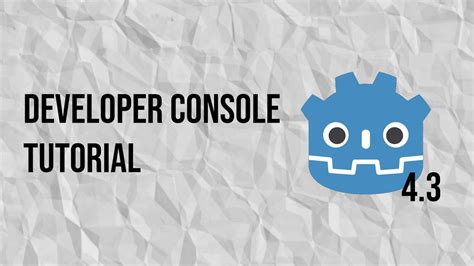 Godot Debugdeveloper Console Tutorial 43 Youtube