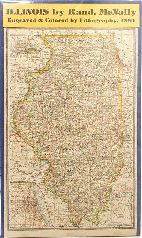 Map Of Illinois Railroad By Counties 1883 Holabird Western Americana