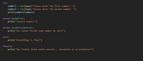 Python Exception Handling Gyanipandit Programming