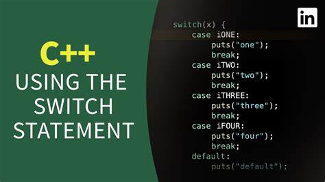C Tutorial Using The SWITCH STATEMENT YouTube