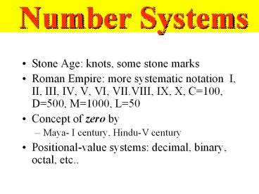 Number Systems Presentation Free To Download