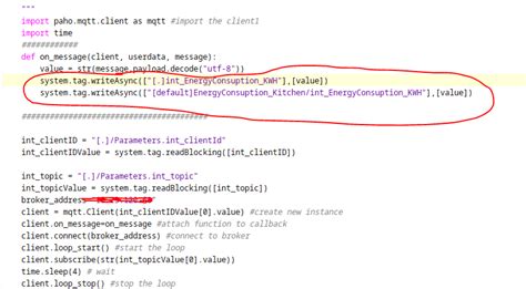 storing value from payload using mqtt paho system tag async not working correctly with relative