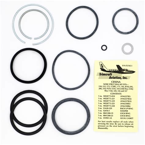 Cessna Nose Strut Seal Kit Plane Parts Inc