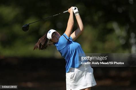 Phoebe Brinker Of Duke University Hits A Tee Shot On The 3rd Hole