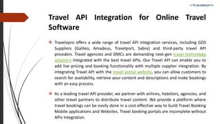 Travel API Provider Pptx