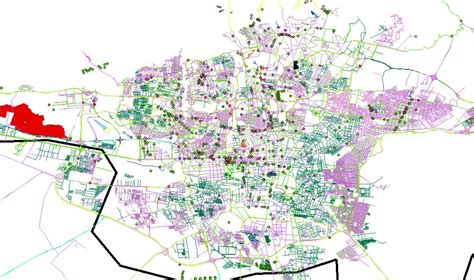 خانه معماری دانلود نقشه Gis کامل شبکه معابر شهر تهران شیپ فایل