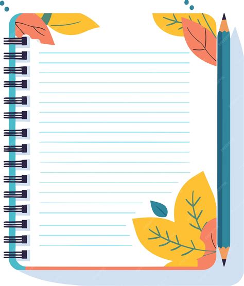 Premium Vector Vector Single Cartoon Spiral Notebook Isolated On
