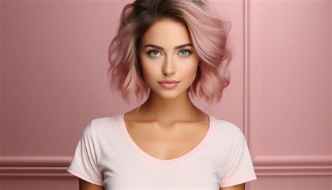 Premium Photo Beautiful Women With Blond Hair And Cute Smiles Looking At Camera Generated By