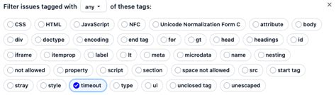 Non Document Errors Are Now Inside The HTML Issues Section Rocket Validator