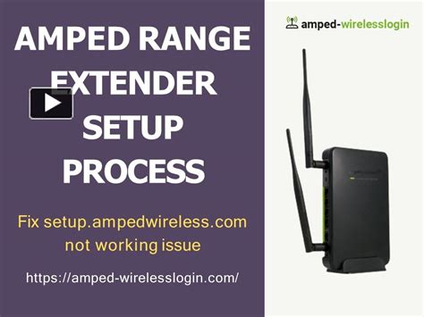 PPT Amped Wireless Extender Setup Guide Setup Ampedwireless Com Not Working PowerPoint