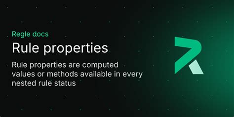Rule Properties Regle