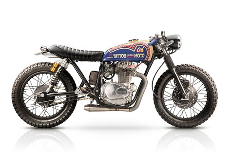 Faster Daughters Tattoo Customs 74 Honda Cb360 Brat Cafe Pipeburn