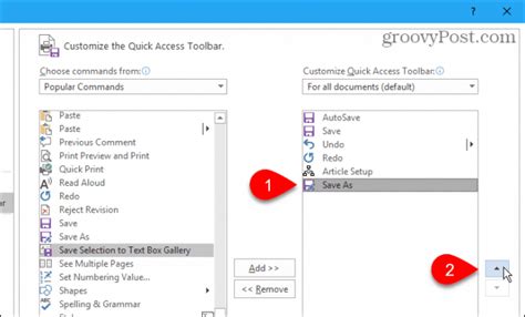 How To Customize The Microsoft Office Quick Access Toolbar