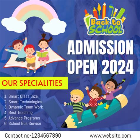 Admission Open Template Postermywall