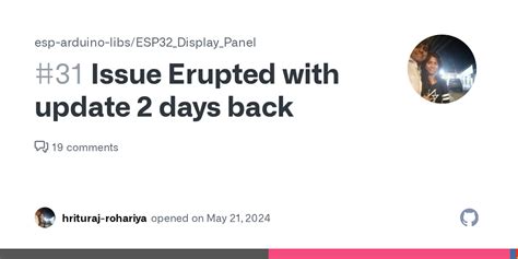 Issue Erupted With Update 2 Days Back · Issue 31 · Esp Arduino Libsesp32displaypanel · Github