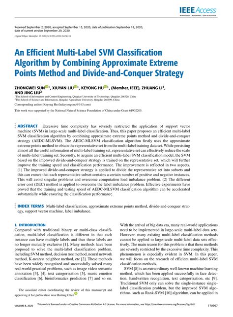 Pdf An Efficient Multi Label Svm Classification Algorithm By