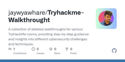 GitHub Jaywyawhare Tryhackme Walkthrought A Collection Of Detailed Walkthroughs For Various