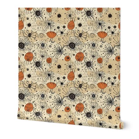 Microscopic Bugs Wallpaper Spoonflower